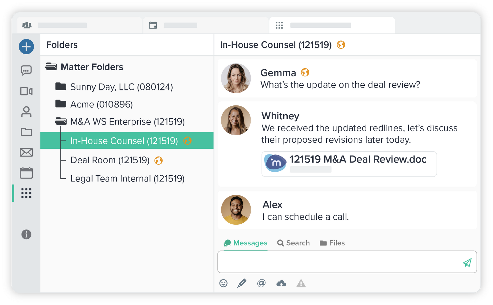 Secure Collaboration for Matter Management - Workstorm